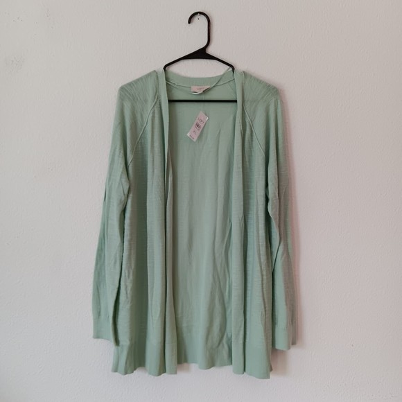 LOFT | Sweaters | Loft Cardigan Sweater Womens Xl Open Front Dusty ...